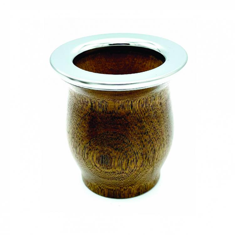 Mate Madera Lustrada y Virola de Acero Pulida – Almacén Criollo